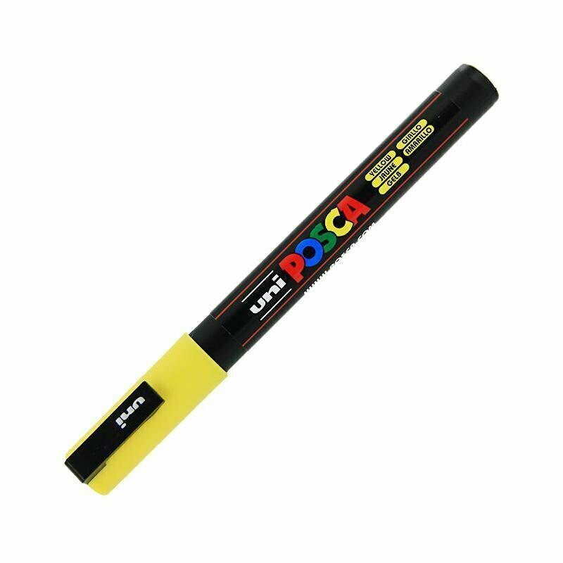 Uni Маркер POSCA PC-5M, желтый 1,8-2,5 мм пулевидный цвет 2