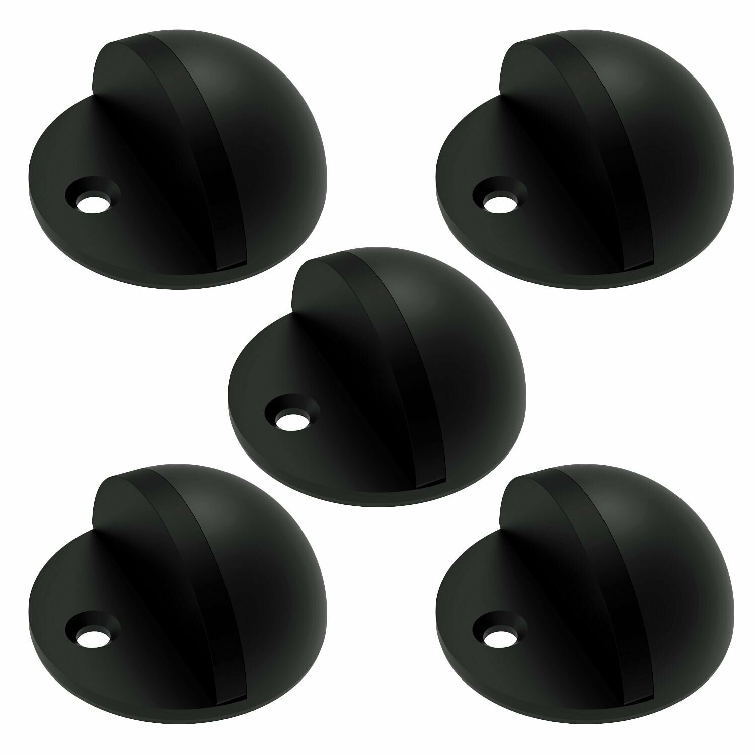 Упор дверной Punto DS PF-50 BL-24 черный (комплект 5 штук)