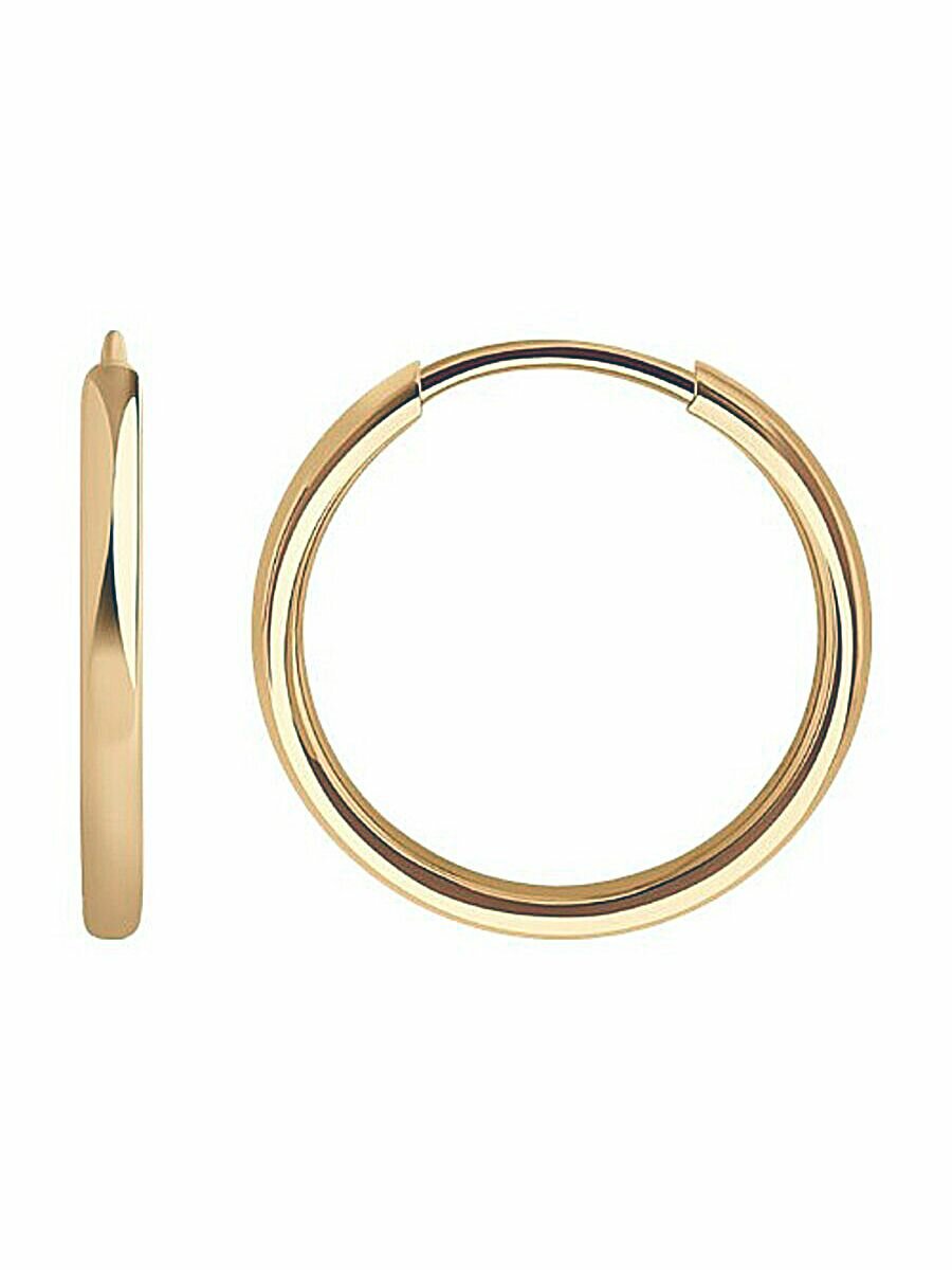 Серьги конго, красное золото, 585 проба