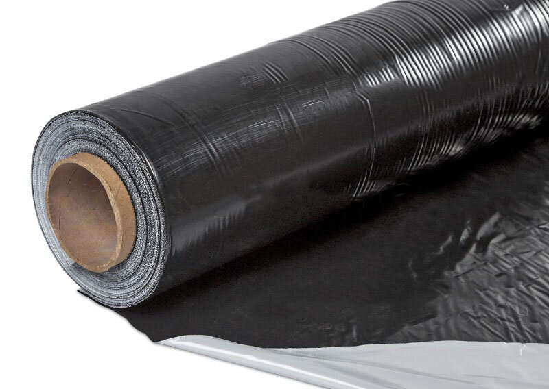 Пленка мульчирующая Светлица Грунт, в рулоне 1.2х200 м, толщина 60 мкм, черно-белая