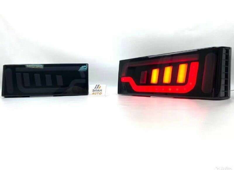 Задние диодные фонари Орлиный глаз в стиле Ауди тонированные с динамическим поворотником для ВАЗ 2108-21099, 2113, 2114