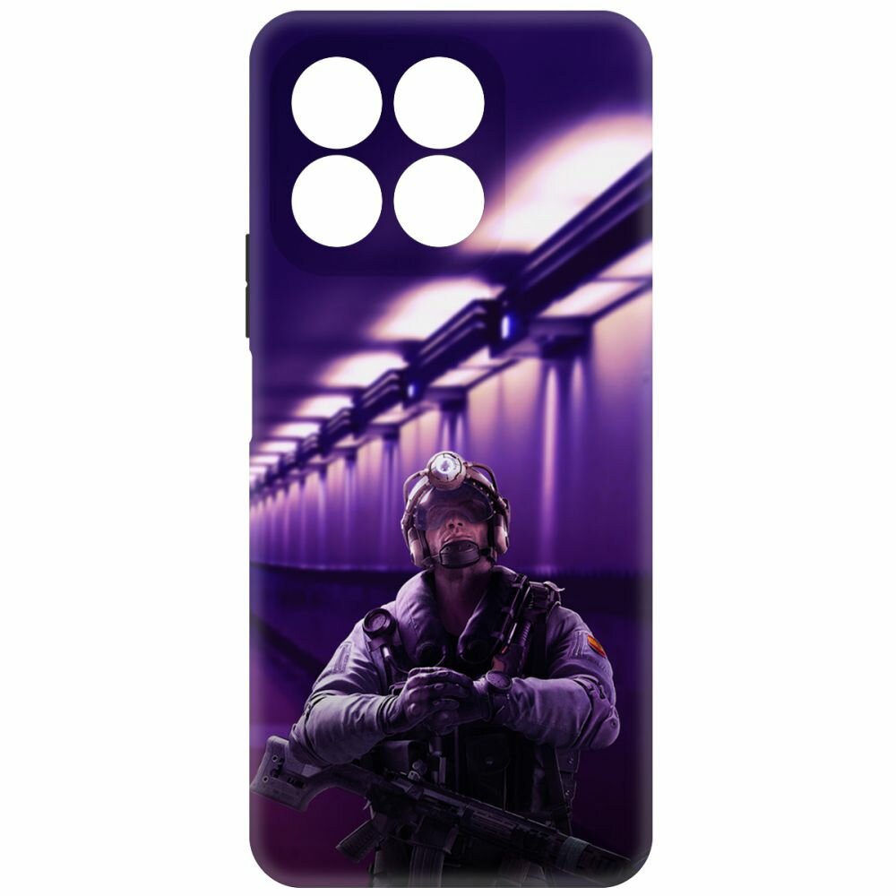 Чехол-накладка Krutoff Soft Case Cтандофф 2 (Standoff 2) - Неон для Honor X8b черный