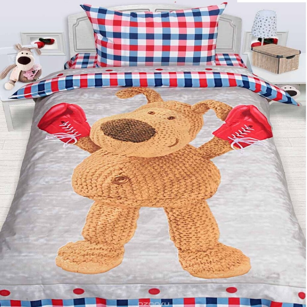 Комплект постельного белья Mona Liza "Буффи Боксер", 1,5-спальный, бязь