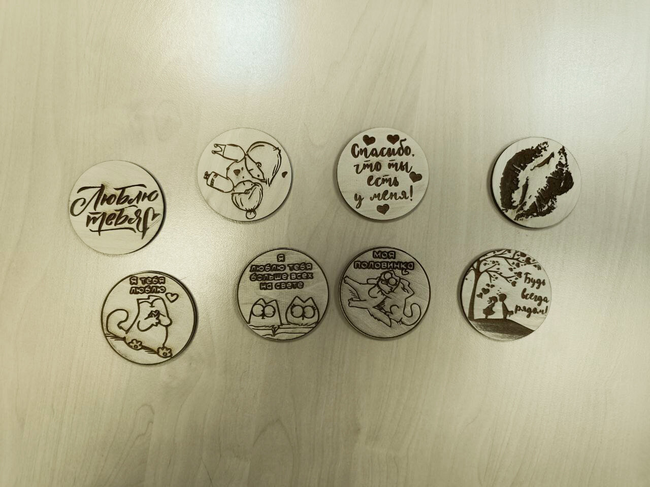 Набор деревянных сувениров "14 февраля"