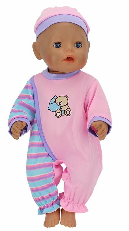 Одежда для кукол 39-43 см. Комплект одежды (комбинезон и шапочка)