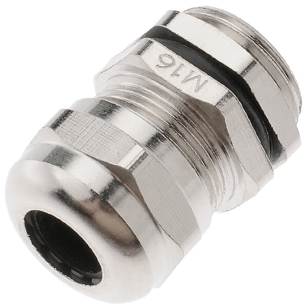 Сальник MG-M-16 латунный M16x1,5 с контргайкой (D кабеля 4-8мм, IP68) (6 шт. в комплекте)