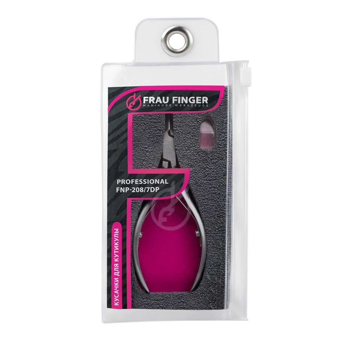 Frau Finger Кусачки маникюрные для кутикулы / Professional FNP-208/7DP, двойная пружина, ручная заточка, 7 мм