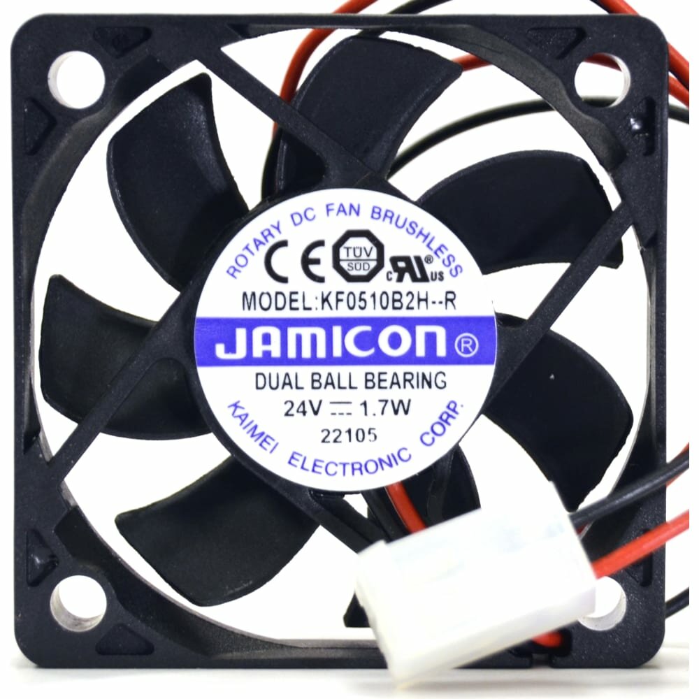 Вентилятор JAMICON KF0510B2H 50х50х10 24В с разъемом 2 конт. MOLEX 5239-2(PHU-2) С00036612
