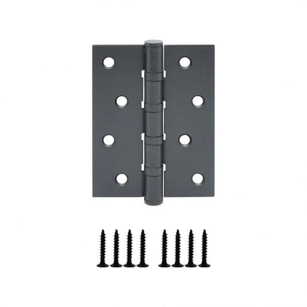 Петля врезная универсальная FIXBERG 4ВВ 100х75х2,5 мм черная