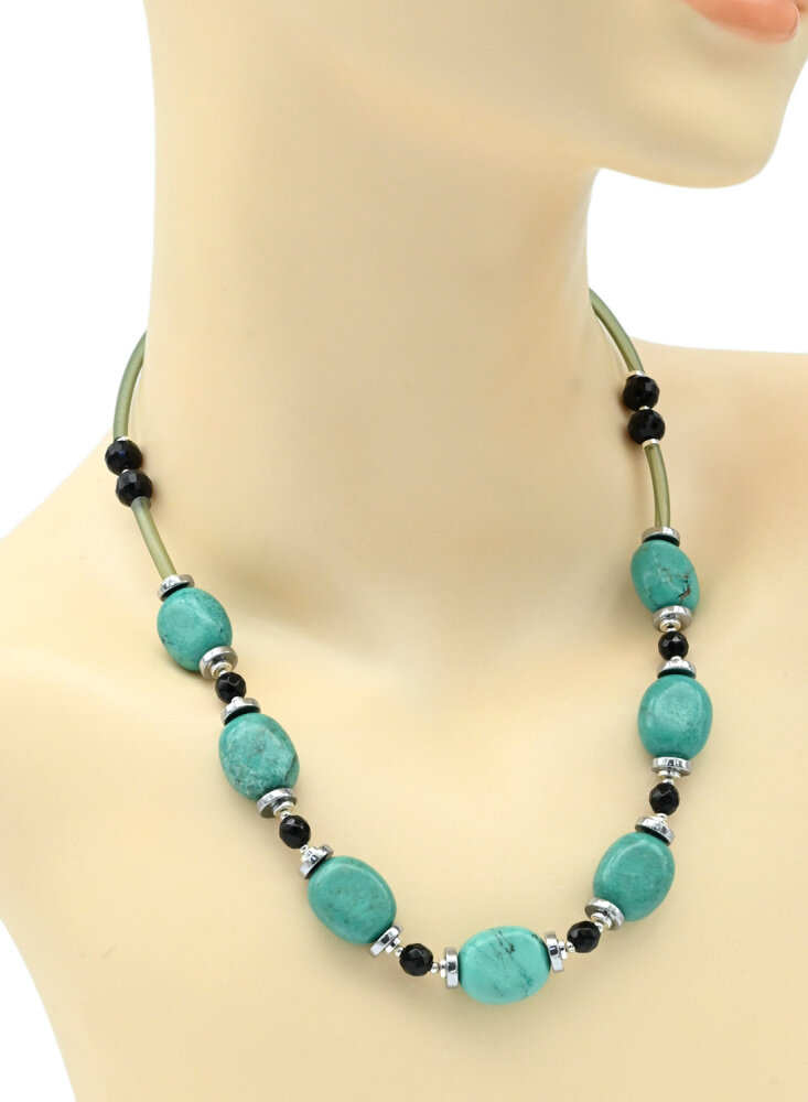 Колье, бирюза