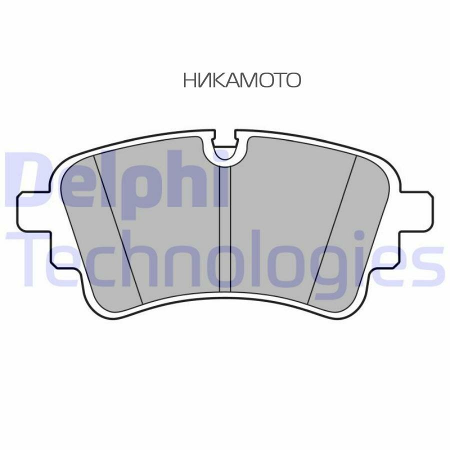 DELPHI LP3670 колодки тормозные дисковые задние