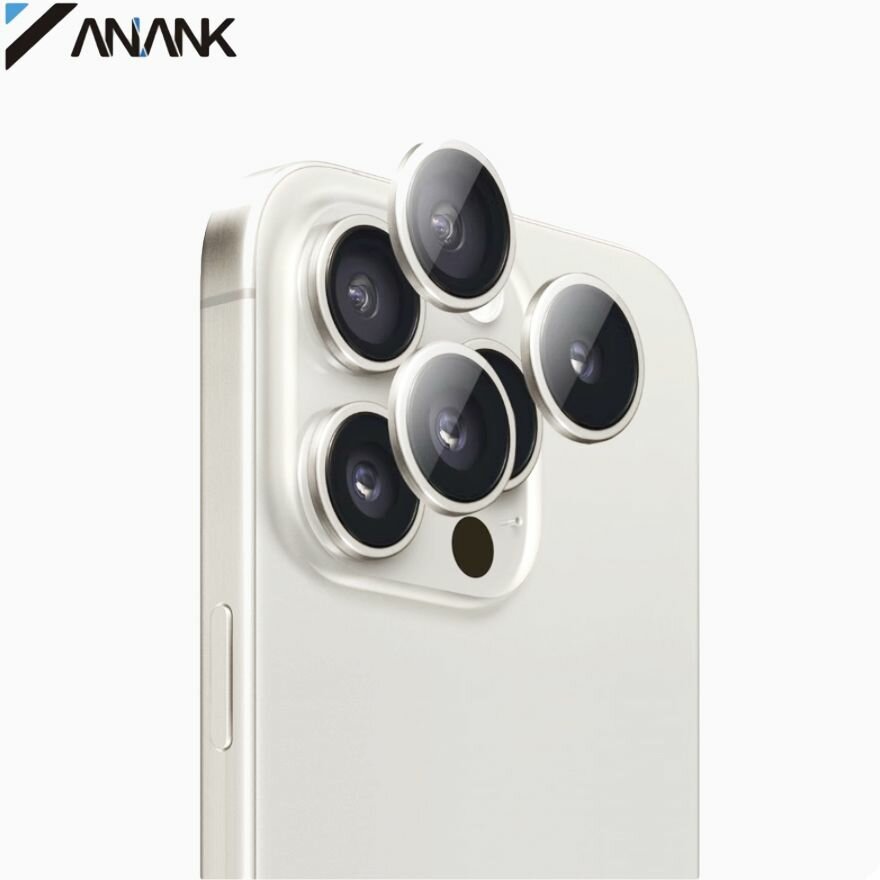 Защитные стекла для iPhone 15 Pro / 15 Pro Max ANANK AR White Titanium