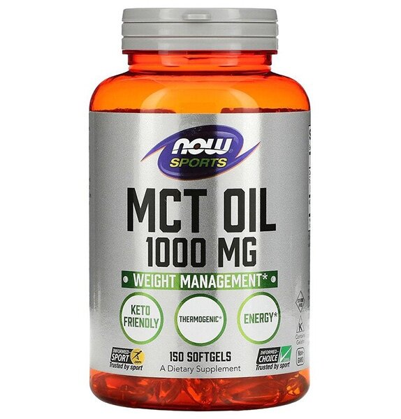 NOW MCT Oil 1000 mg (150 гелевых капсул)