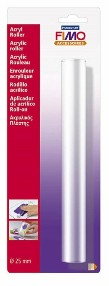 Fimo 8700 05 Акриловый ролик, длина 20 см, диаметр 25 мм