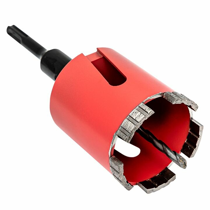 Коронка алмазная Turbo Fast 72 DCH-72TRB Laser M16 EKF Expert для бетона, камня, кирпича, SDS-Plus