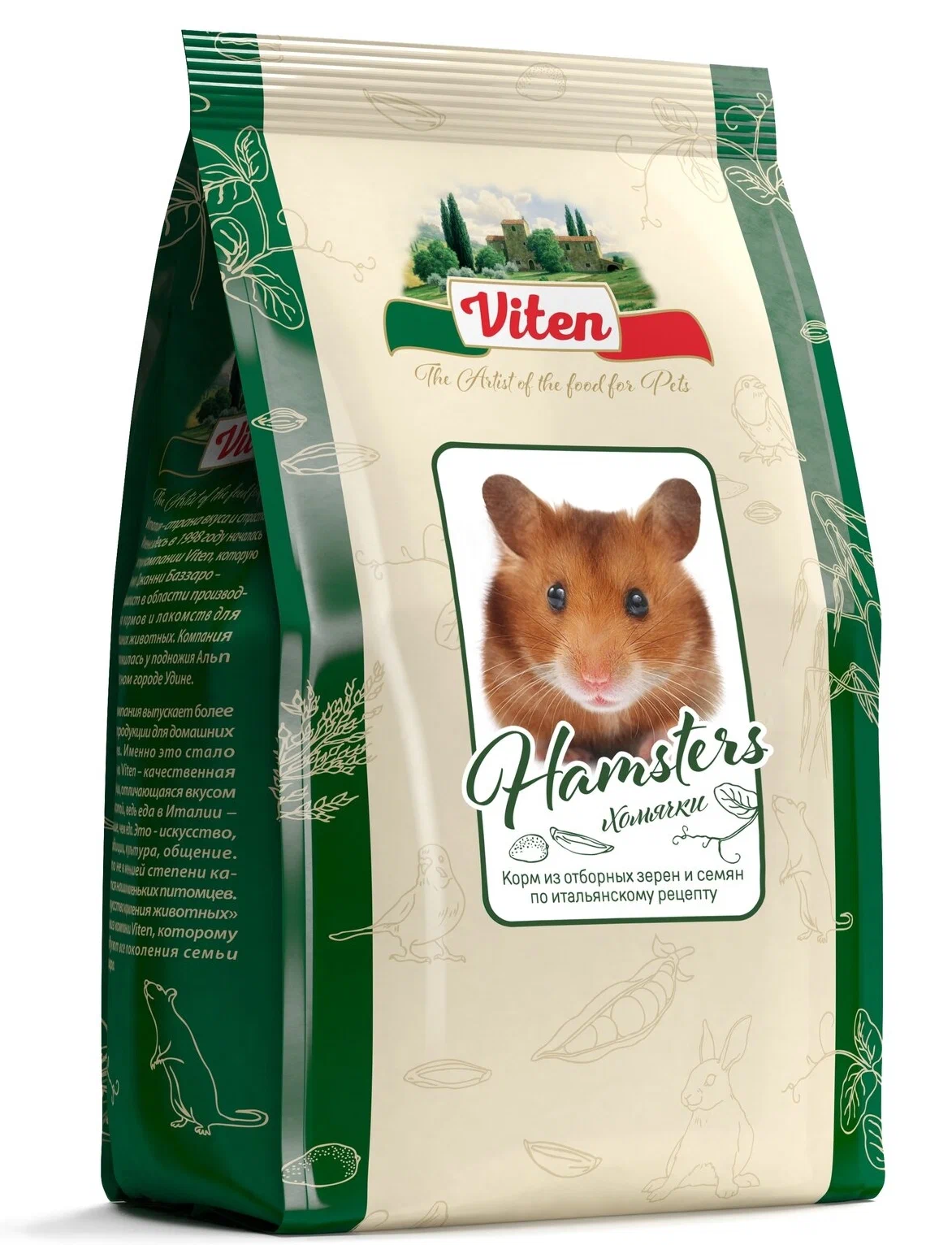 Viten Корм сбалансированный из отборных зерен и семян для хомяков 400гр