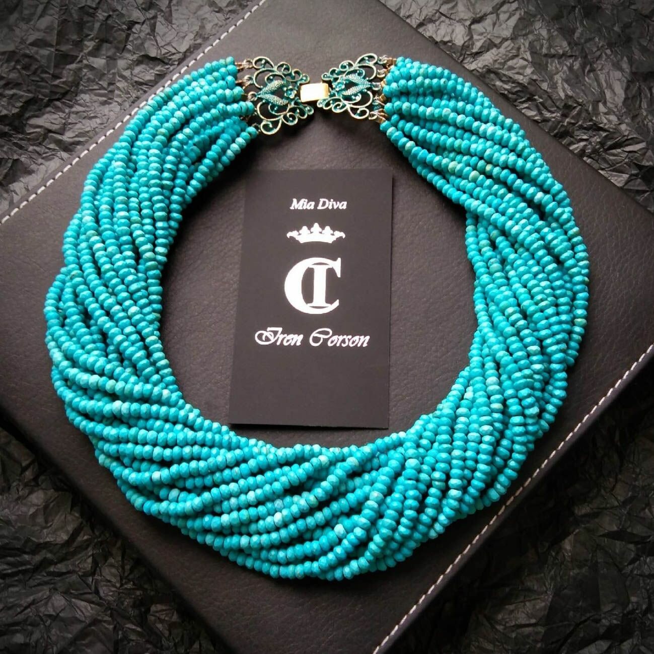 Бусы, бирюза