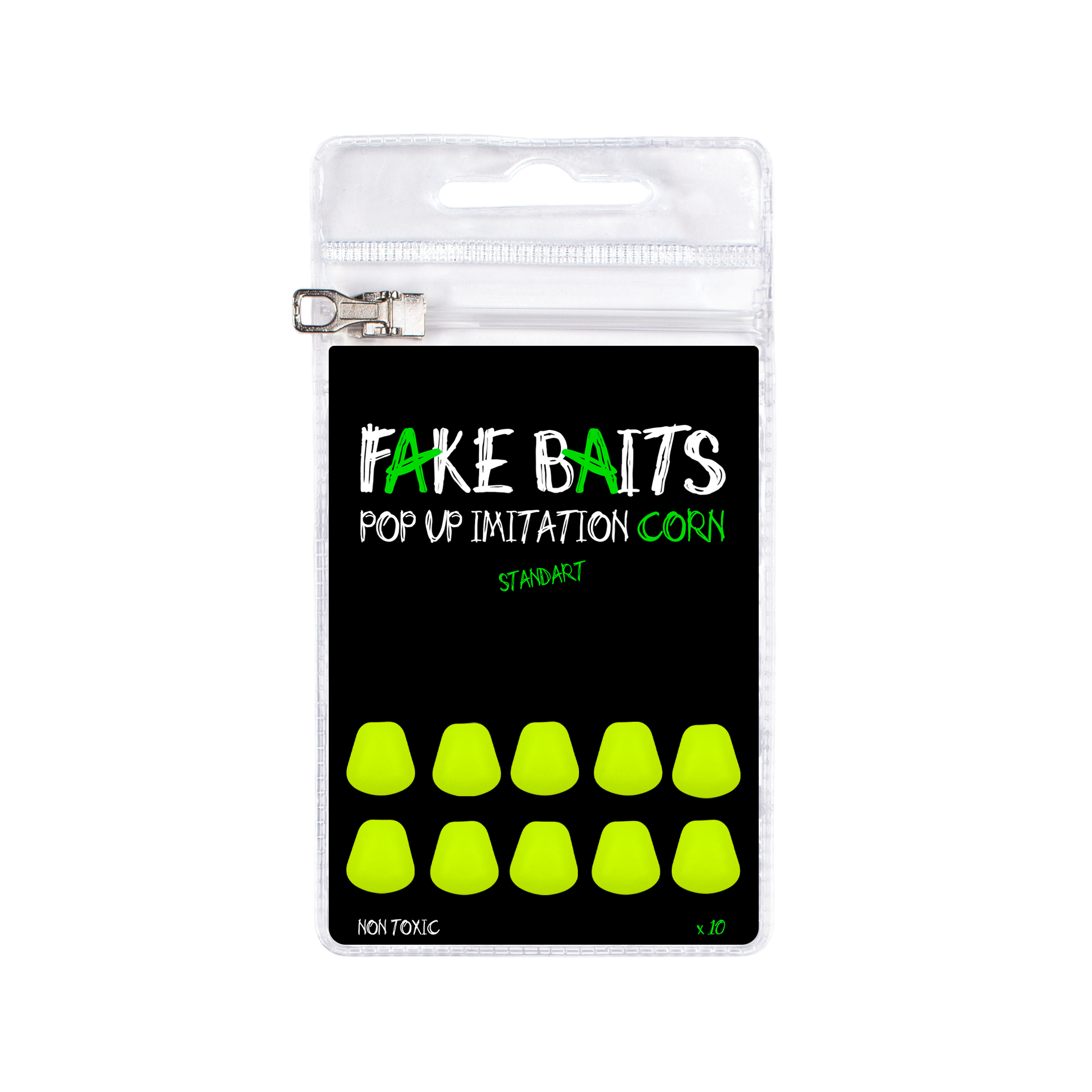 Искусственная кукуруза плавающая Fake Baits Standart лимонная флюро