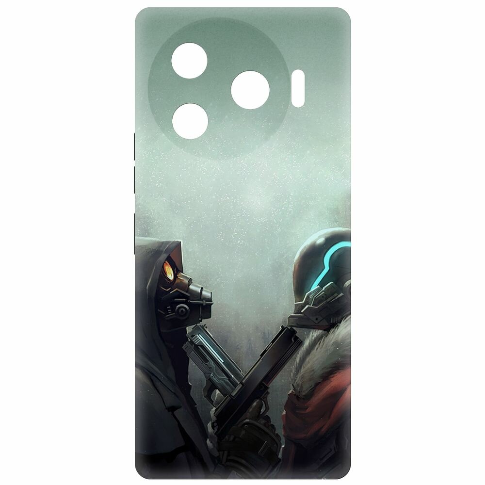 Чехол-накладка Krutoff Soft Case Cтандофф 2 (Standoff 2) - Противостояние для TECNO Camon 30 Pro 5G черный