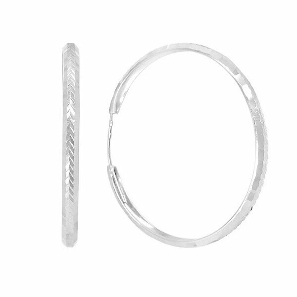 Серьги конго, серебро, 925 проба