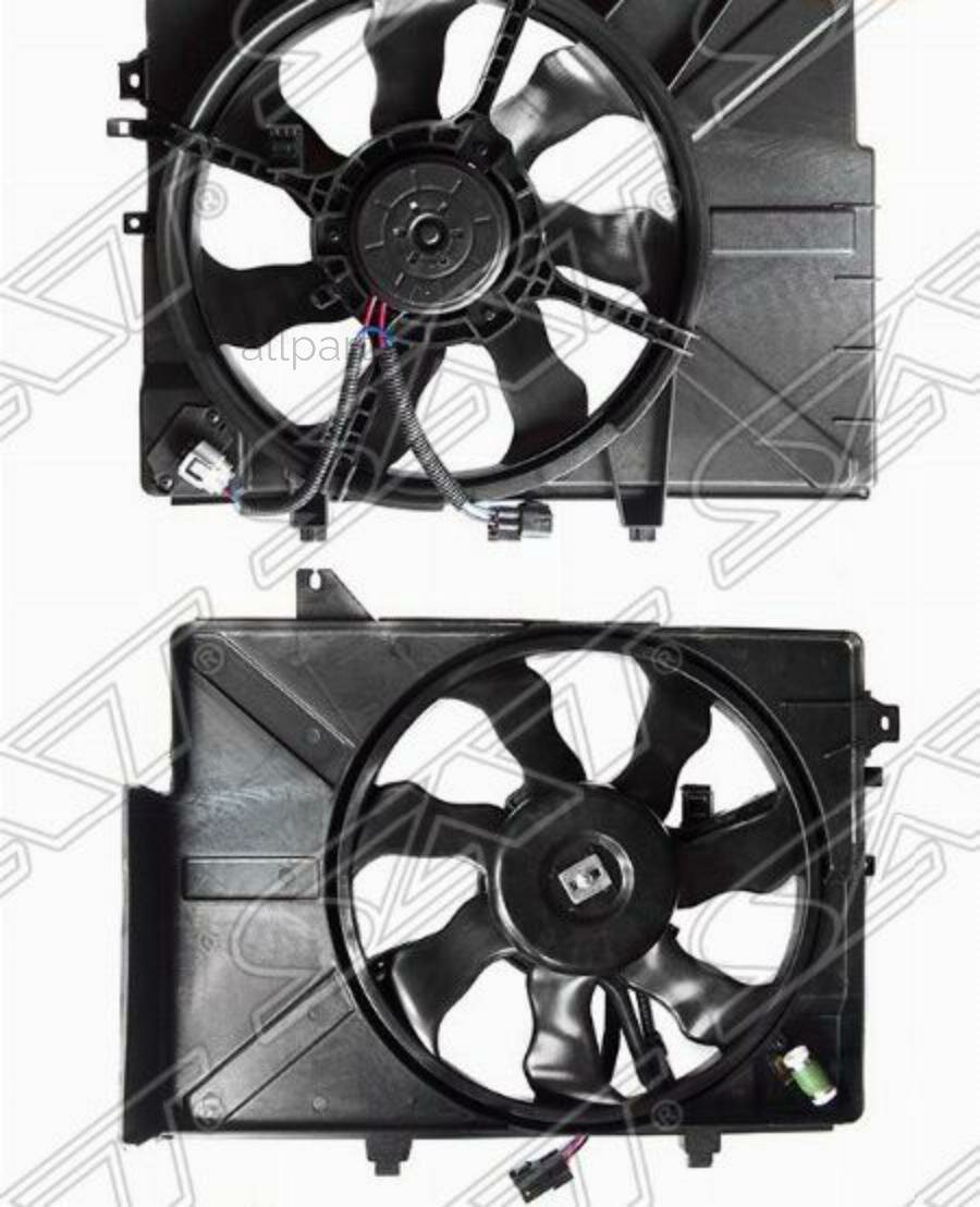SAT ST-HN35-201-A0 Диффузор радиатора в сборе HYUNDAI GETZ 02-
