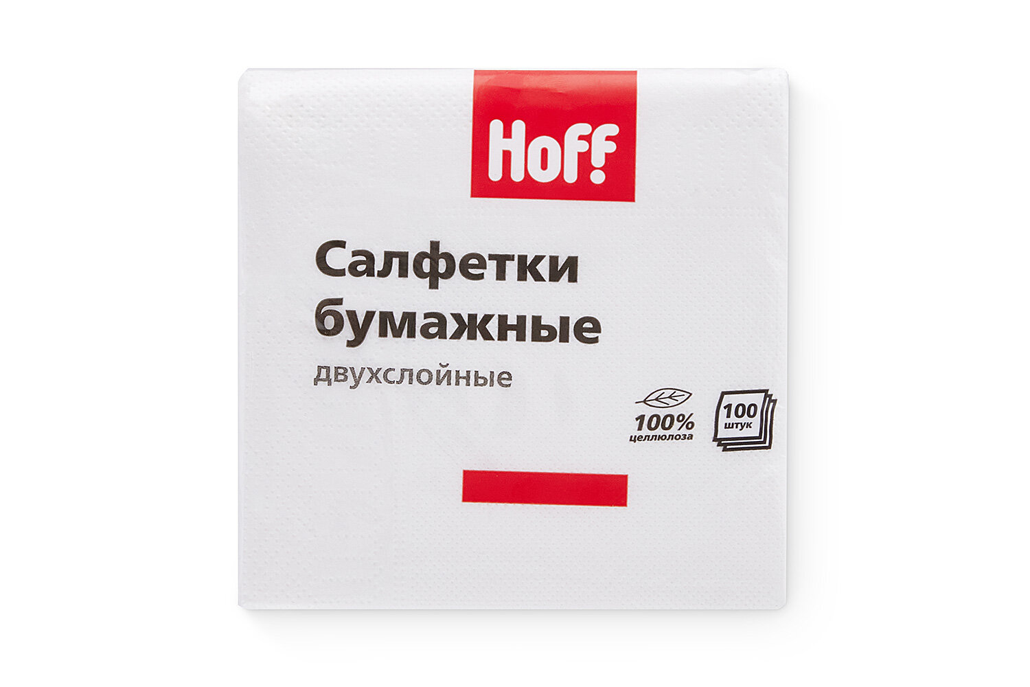 HOFF салфетки двухслойные 100 шт универсальные для дома и офиса пригодны для уборки