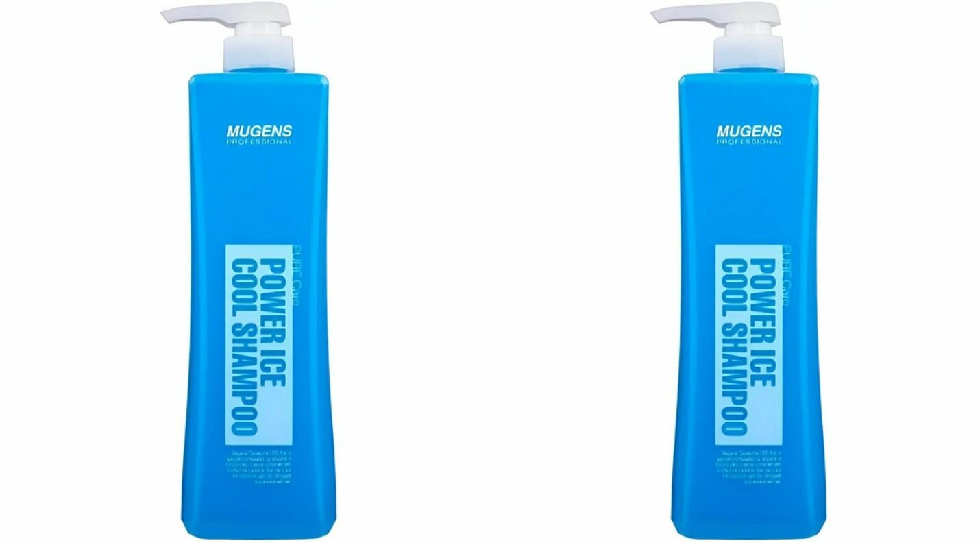 WELCOS Шампунь Mugens Power Ice Cool Shampoo, 1000 мл, 2 шт