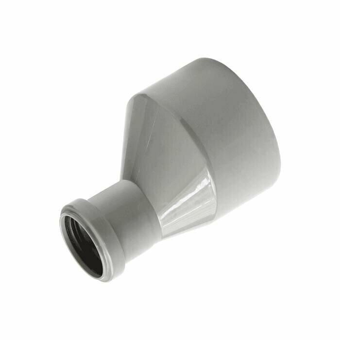 Переход PP-H эксцентрический серый Дн 110х50 б/нап в/к VALFEX 25110050