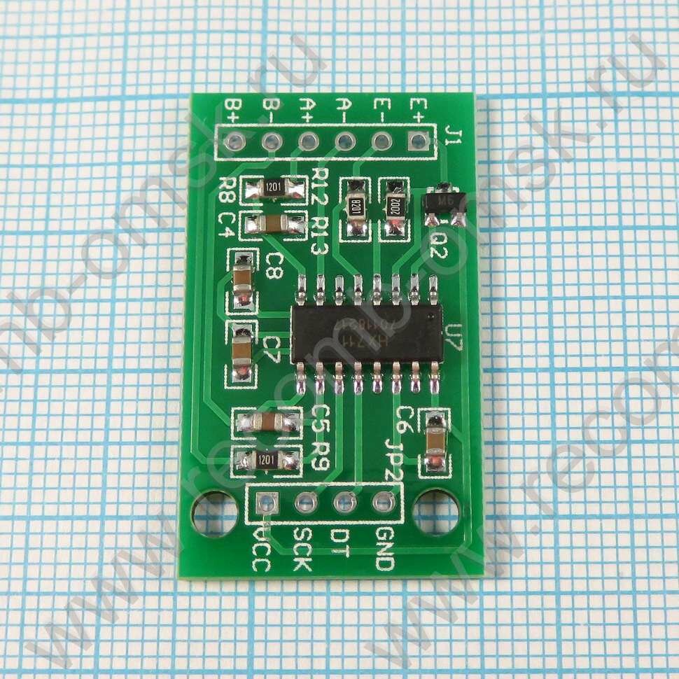HX711 – модуль 24-битного АЦП/ЦАП для тензодатчиков