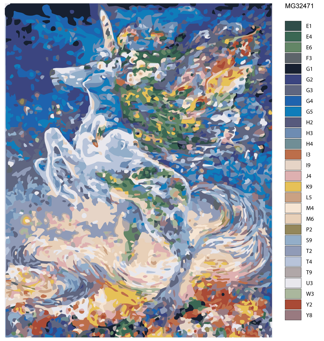 Картина по номерам "Сказочный единорог" MG32471 40х50