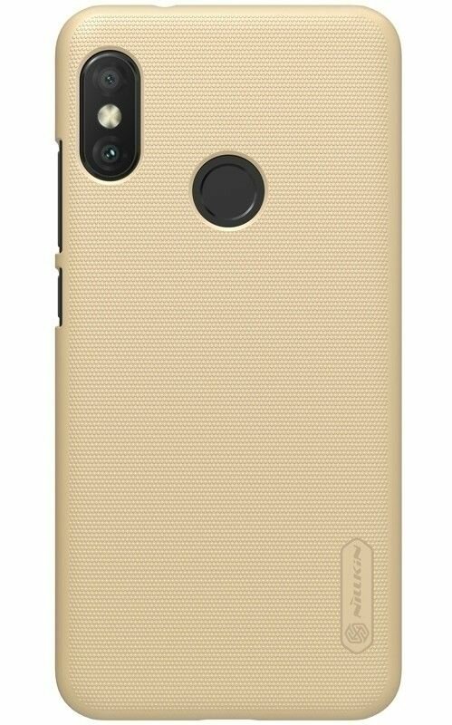 Накладка пластиковая Nillkin Frosted Shield для Xiaomi Mi A2 Lite / Xiaomi Redmi 6 Pro золотая