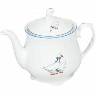 Чайник 1,1л Rococo, декор "Гуси" 1 шт.