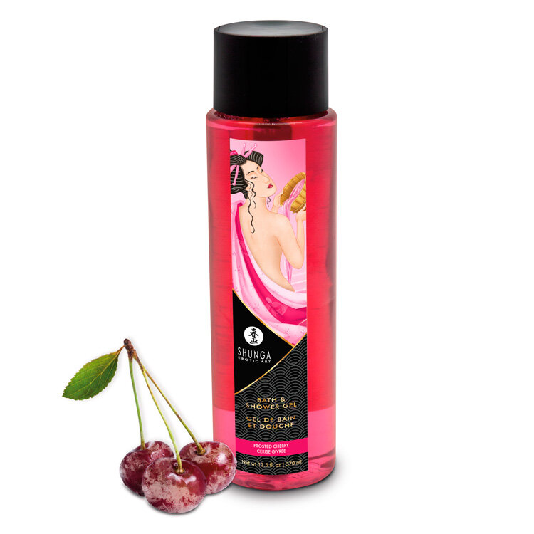 Гель для душа Shunga Frosted Cherry, 370 мл с ароматом вишни