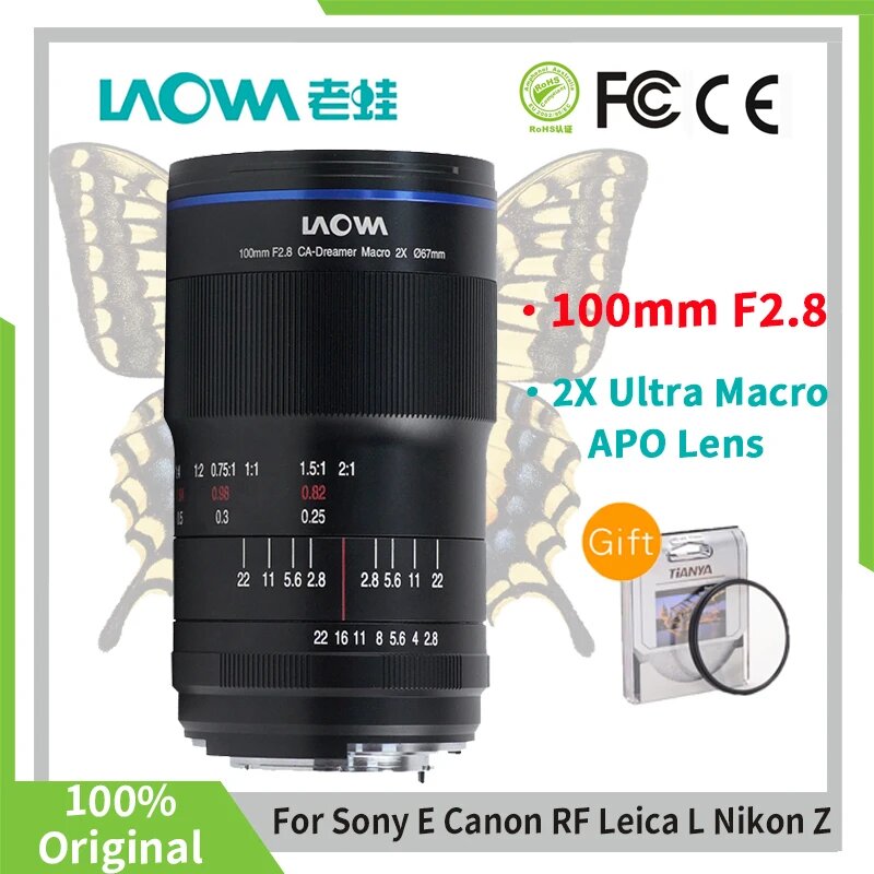 Venus Optics Laowa 100 мм f/2.8 2X Ультра Макро Объектив для Sony E Canon EF/RF Leica L Nikon Z