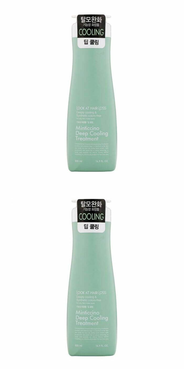 Daeng Gi Meo Ri Кондиционер для волос Look At Hairl Loss Minticcino Deep Cooling Treatment, охлаждающий, 500 мл, 2 шт.