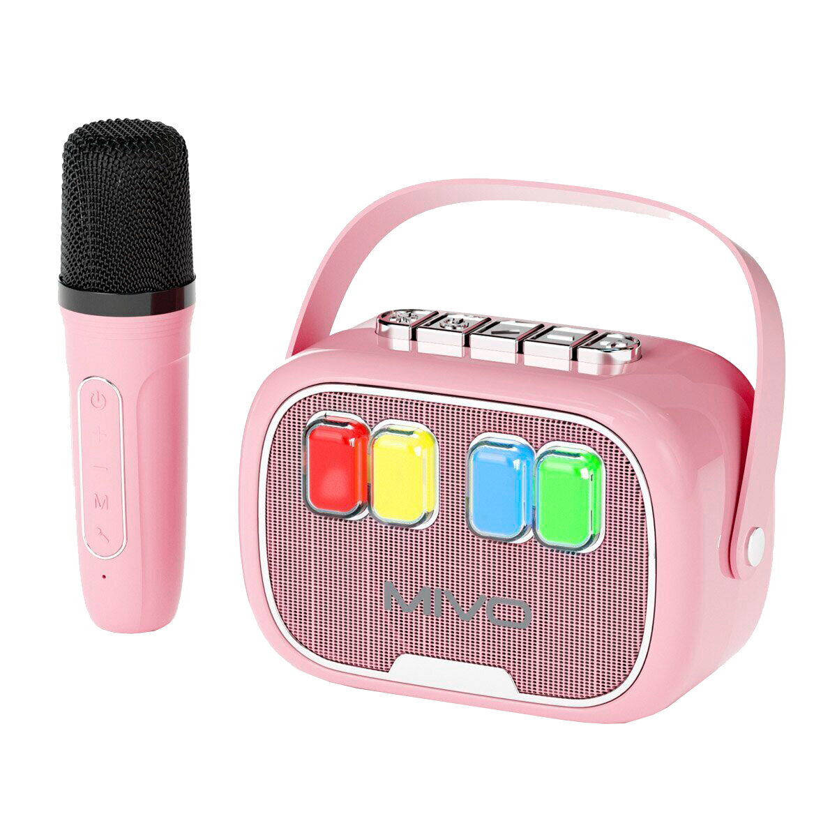 Портативная колонка Mivo M71 Pink, 1200 мАч, 5 Вт, AUX, Bluetooth, USB