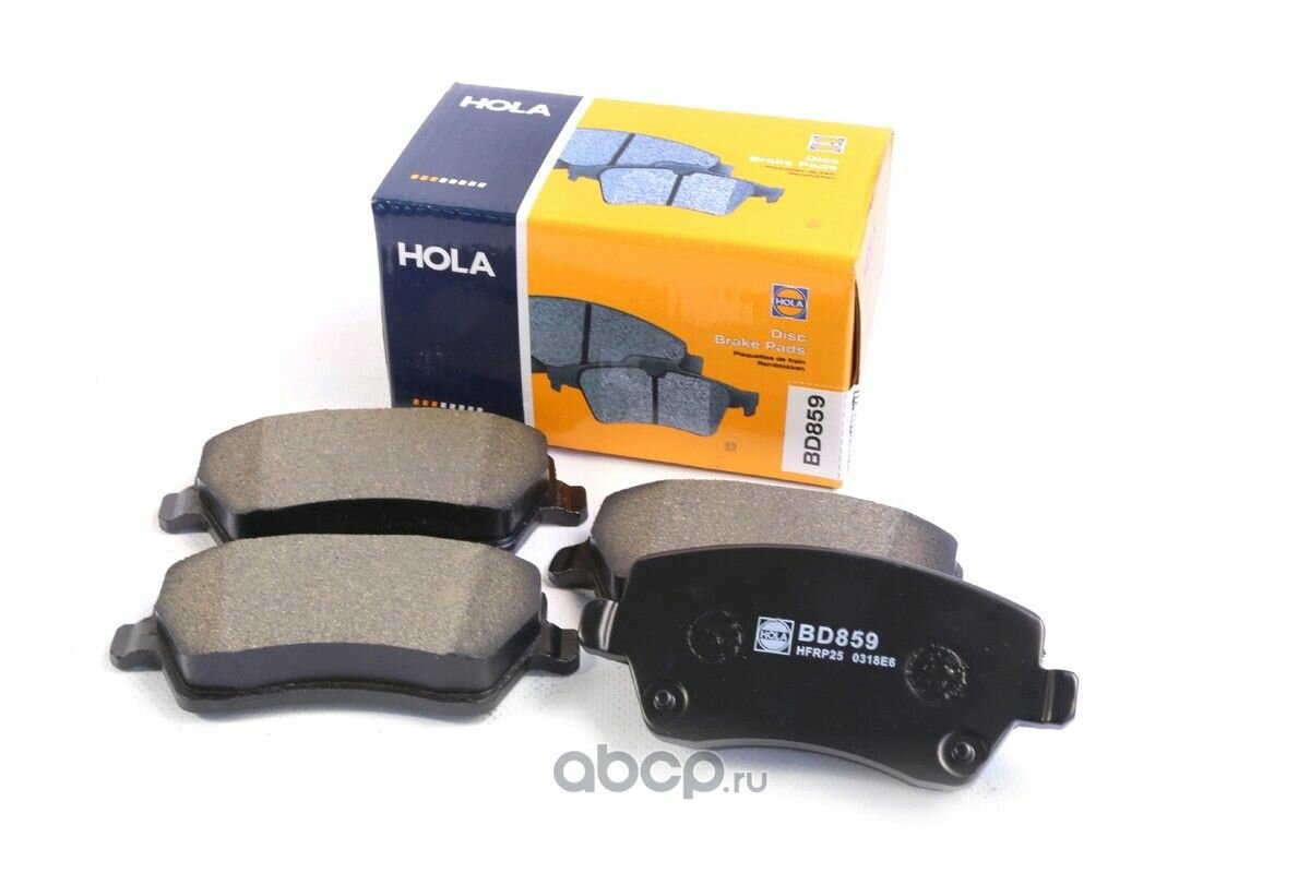 Тормозные колодки HOLA BD859 дисковые LADA Vesta, Largus RENAULT Duster, Kaptur, Kangoo, Symbol II, Clio III/I
