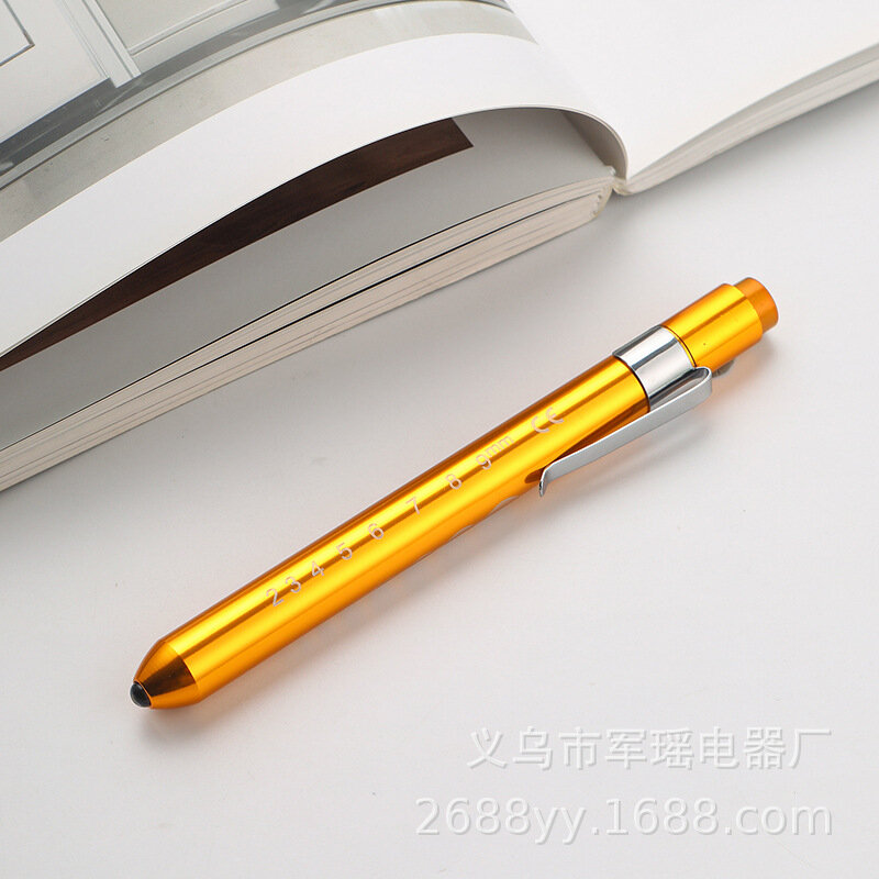 Фонарик-ручка для осмотра ушей и глаз, белый/желтый свет, LED-фонарик для осмотра ротовой полости и зрачков YL ручка