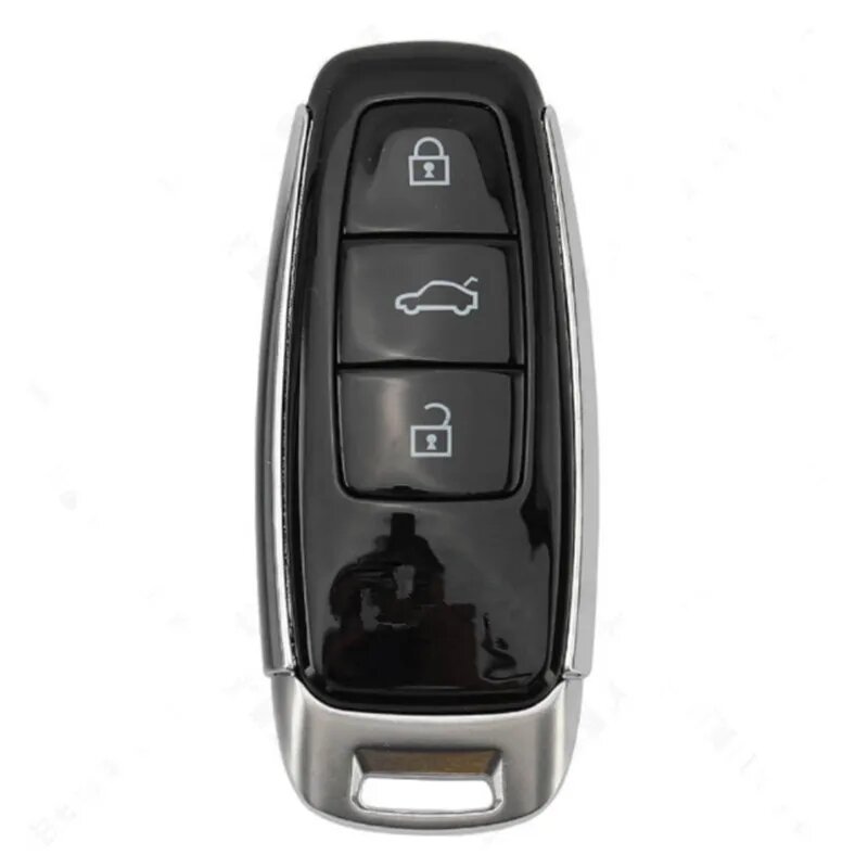 Умный удаленный автомобильный ключ для Audi A6 C8 A7 A8 Q8 2017 2018 2019 2020 Брелок Необрезанный пустой чехол Замена Новый 3-кнопочный ключ 3 кнопки
