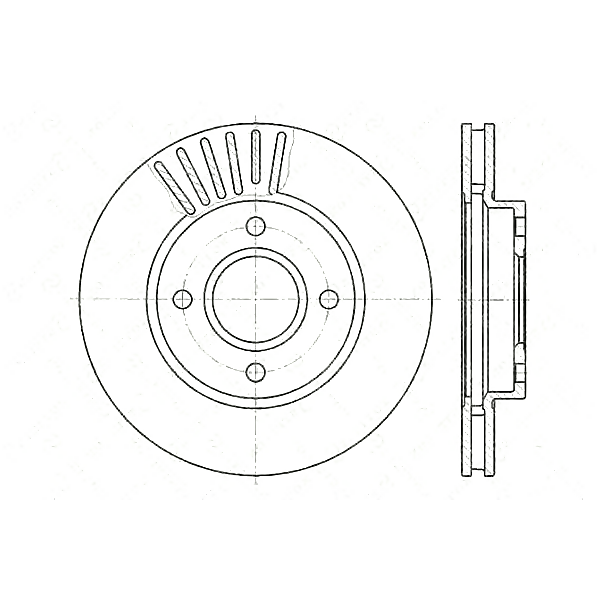 STELLOX 6020-2533V-SX (1514233 / 1757848 / 23-0316) диск тормозной передний\ Ford (Форд) Mondeo (Мондео)