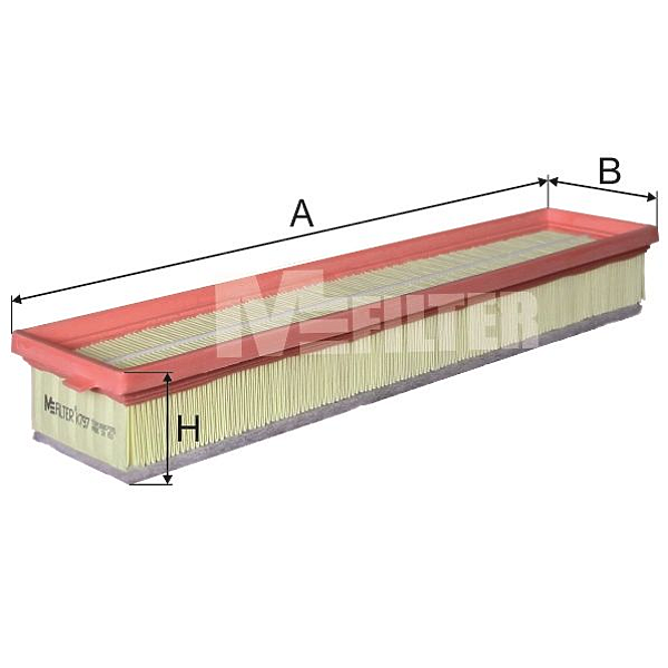 MFILTER K797 (1444FE / 1444FF / 1444PR) фильтр воздушный\ Peugeot (Пежо) 206 / 307 1.6 16v 00, Citroen (Ситроен) c4 1.6 16v