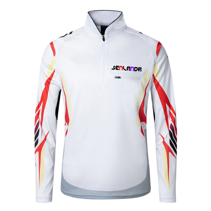 Одежда для рыбалки, мужская, летняя, быстросохнущая, белая, XXL