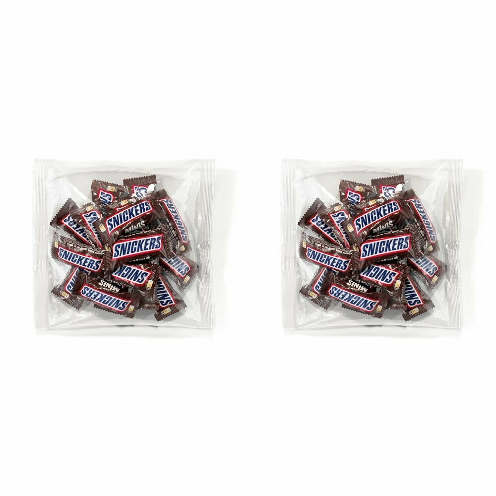 Snickers конфеты шоколадные Minis, 240г, 2 уп