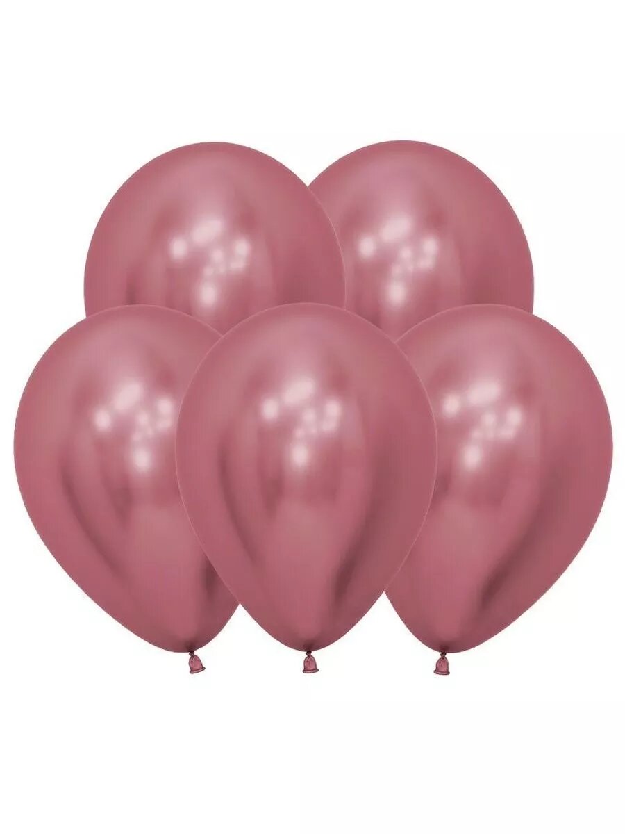 Рефлекс Розовый (Зеркальные шары) / Reflex Pink, латексный шар (18"/46 см ) 25 шт. / SEMPERTEX, Колумбия