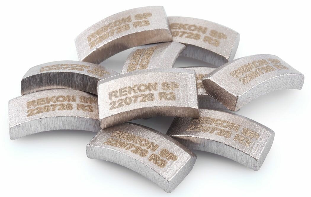 REKON Алмазный сегмент SOFT Pro (R3:19x3.5x10) для алмазных коронок D42-46, 10 штук