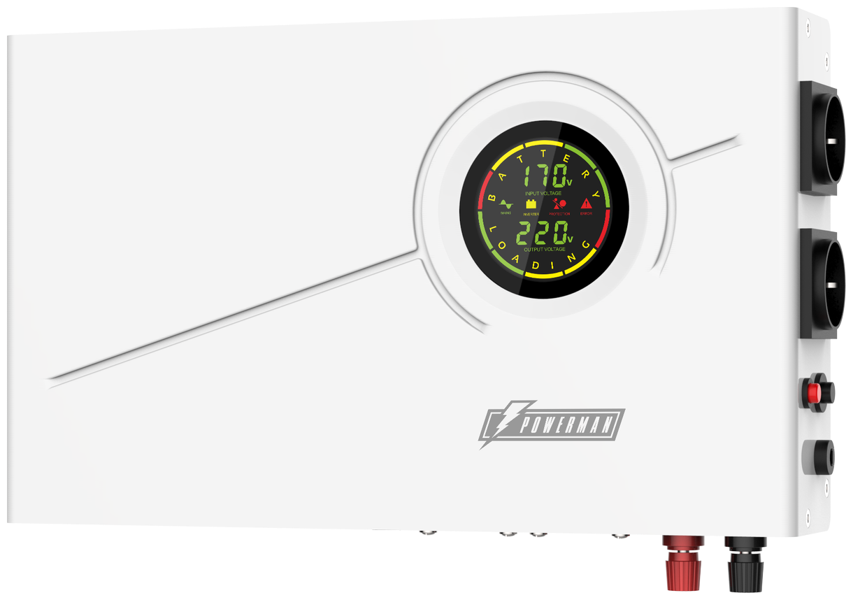 ИБП Powerman Smart 500 INV, линейно-интерактивный, 500 ВА/300 Вт, многоуровневая защита, индикация, белый
