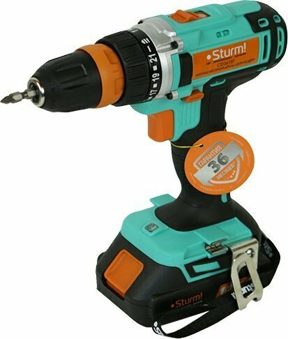 Дрель-шуруповерт аккумуляторная Sturm! CD3618T 18В, 1BatterySystem