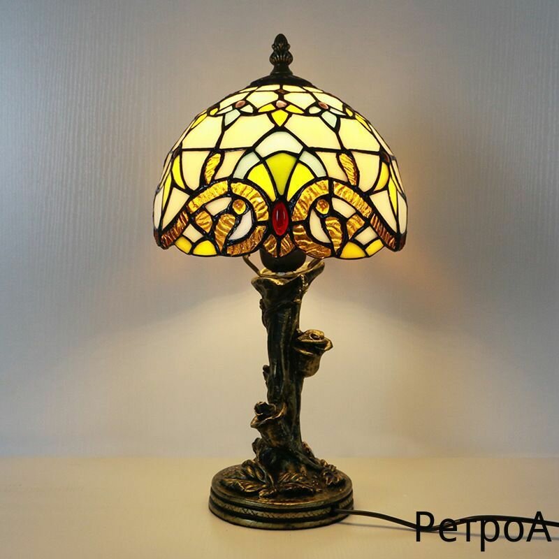 Лампа настольная Винтажный стиль Тиффани РетроA P010A
