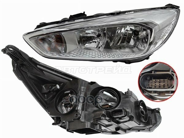 Фара Ford Focus 14-19 (Слева/ С электрокорректором) Sat арт. ST43111C9LMLEMD1