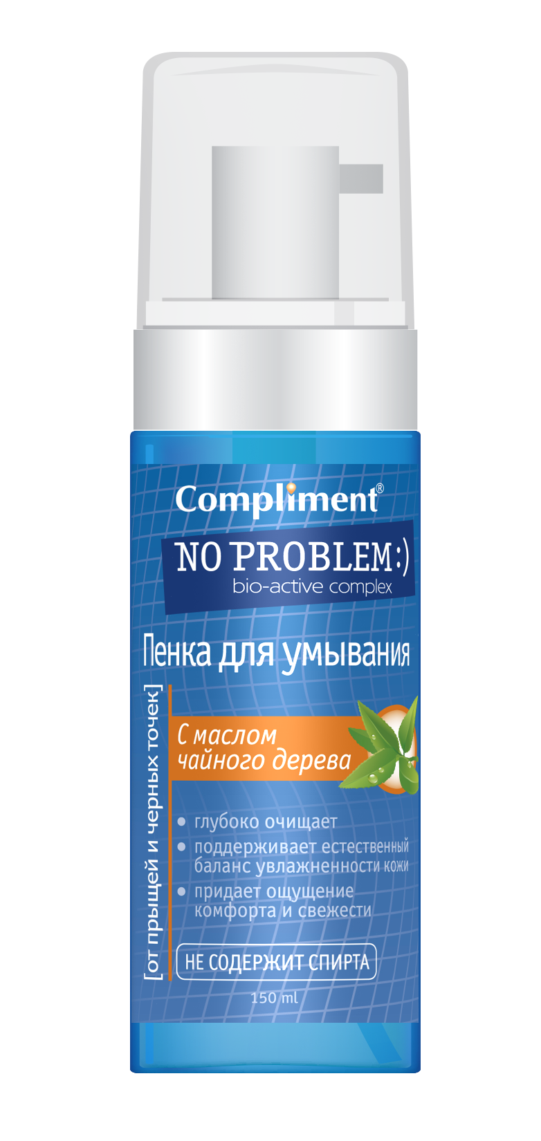 Compliment No Problem пенка для умывания с маслом чайного дерева 150мл